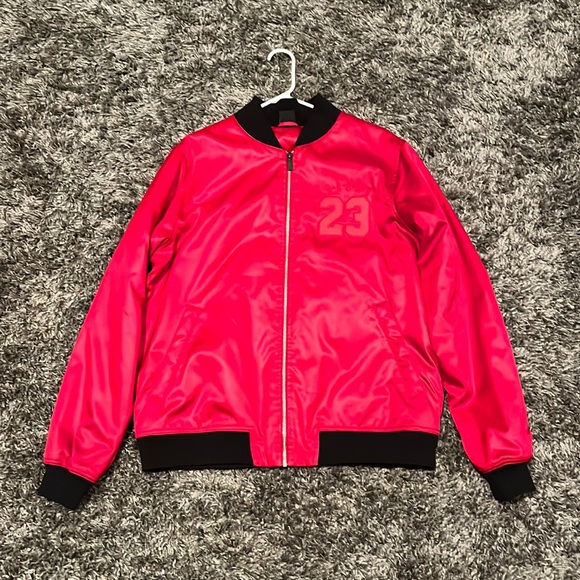 Jordan | Jackets & Coats | Michael Jordan Red Bomber Jacket | Poshmark